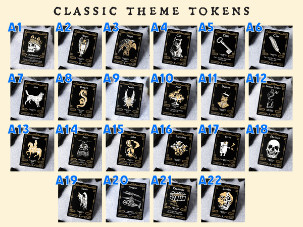 Stainless Steel Token Bundle - Metal MTG Tokens | Legendary Artifacts