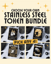 Stainless Steel Token Bundle - Metal MTG Tokens | Legendary Artifacts