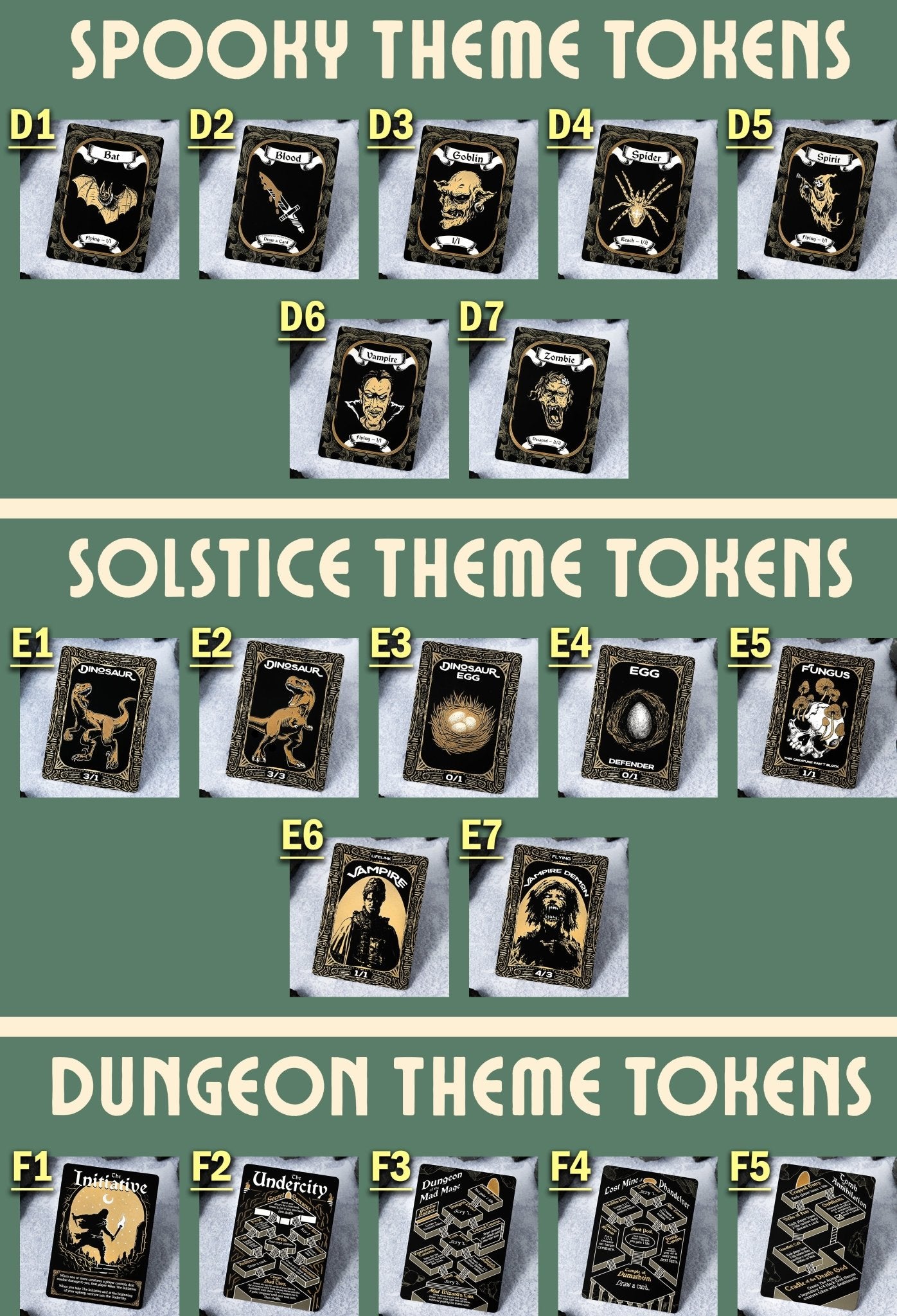 Stainless Steel Double-Sided Token - MTG Tokens | Legendary Artifacts
