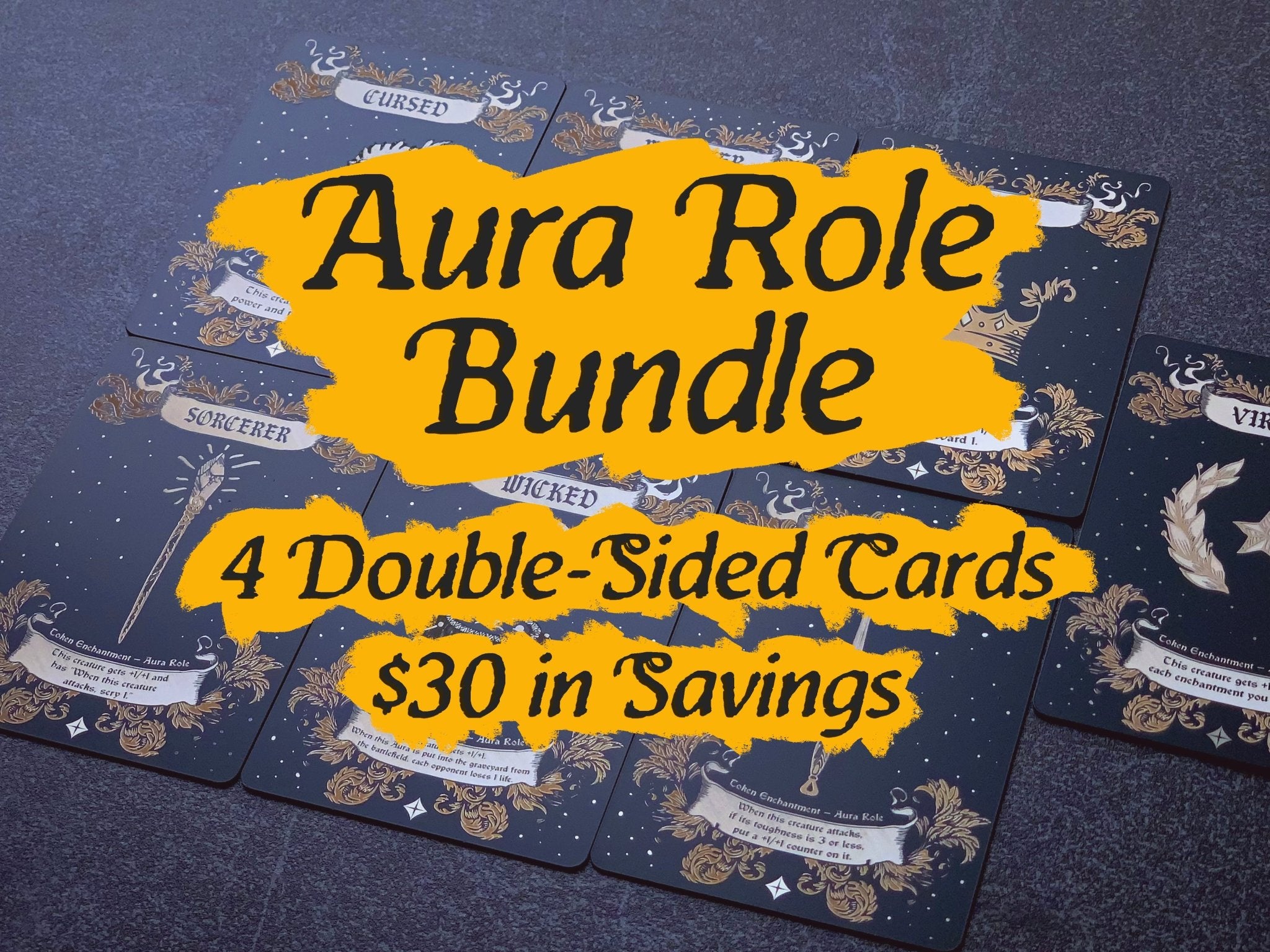 Engraved Steel Aura Role Token Bundle – Legendary Artifacts