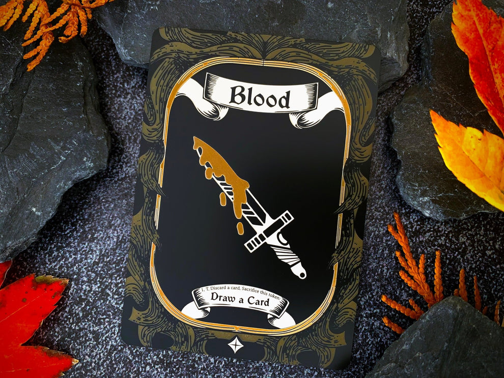 Stainless Steel Blood Token - Metal MTG Tokens | Legendary Artifacts