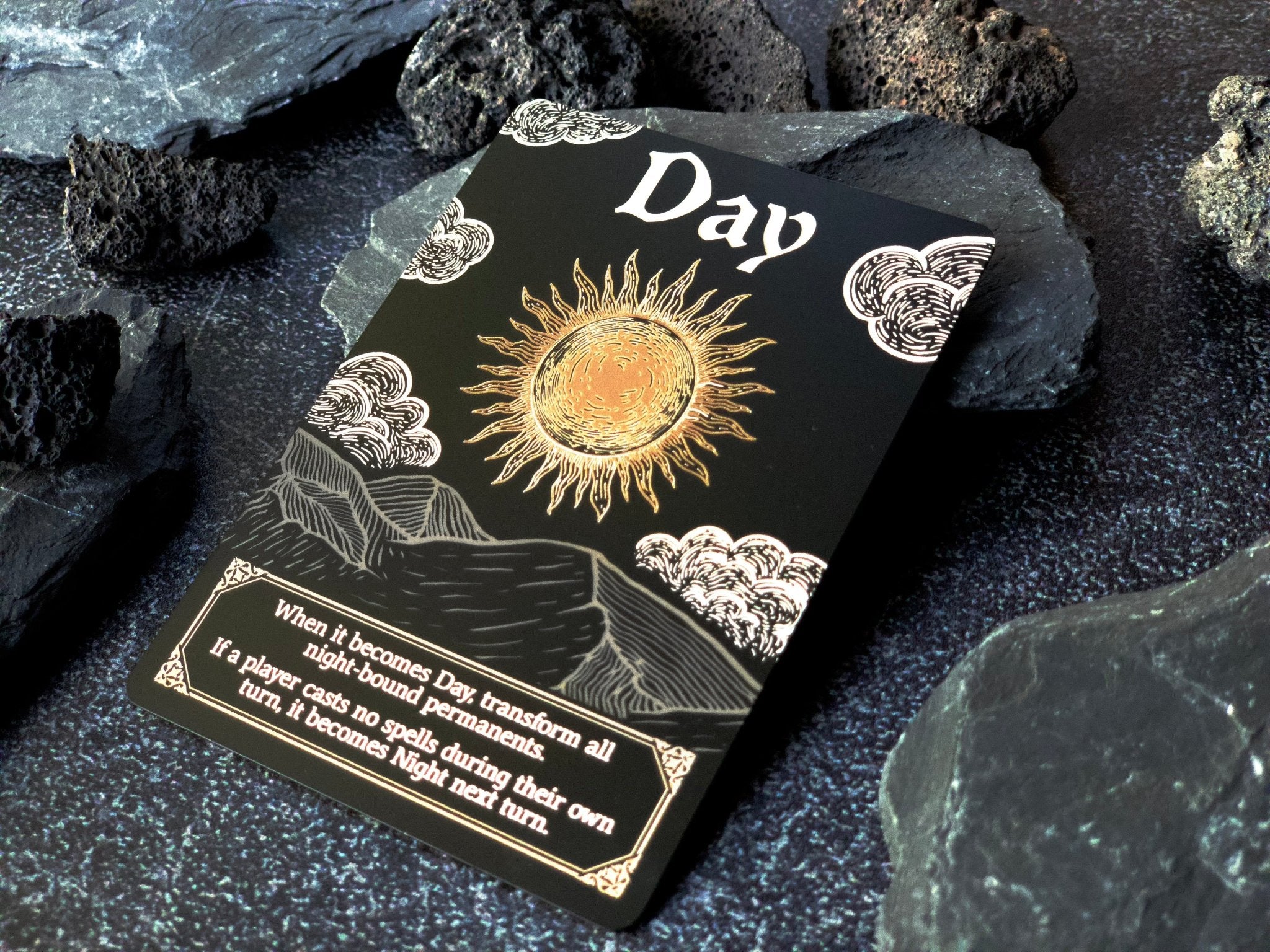 Stainless Steel Day / Night Token - Metal MTG Tokens | Legendary Artifacts
