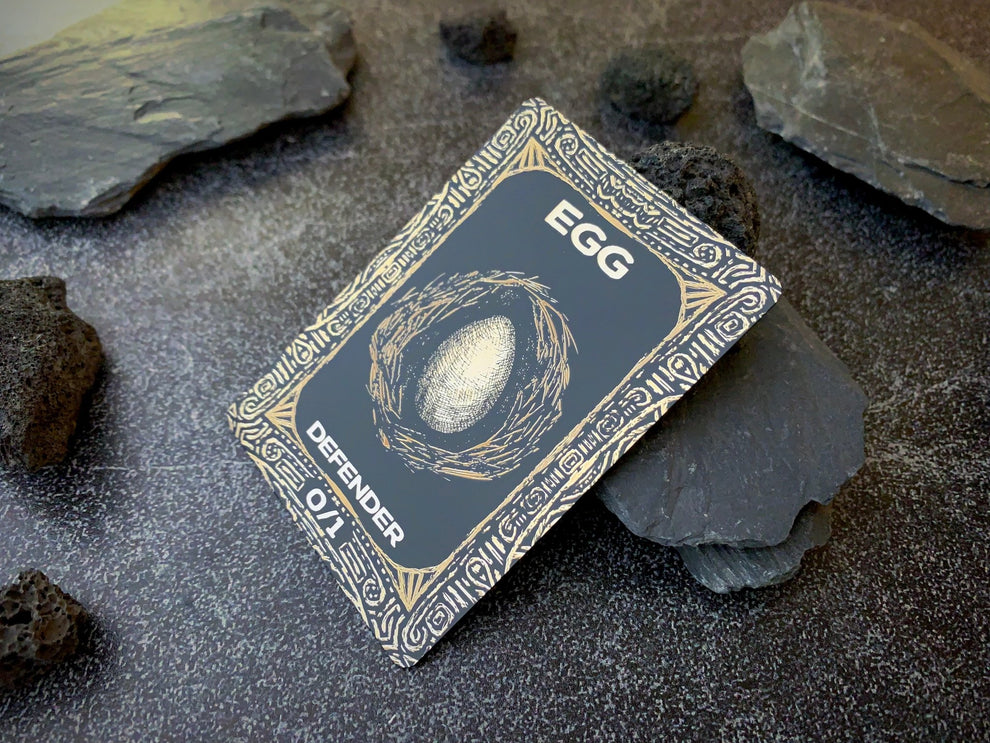 Stainless Steel Egg Token - Metal MTG Tokens | Legendary Artifacts