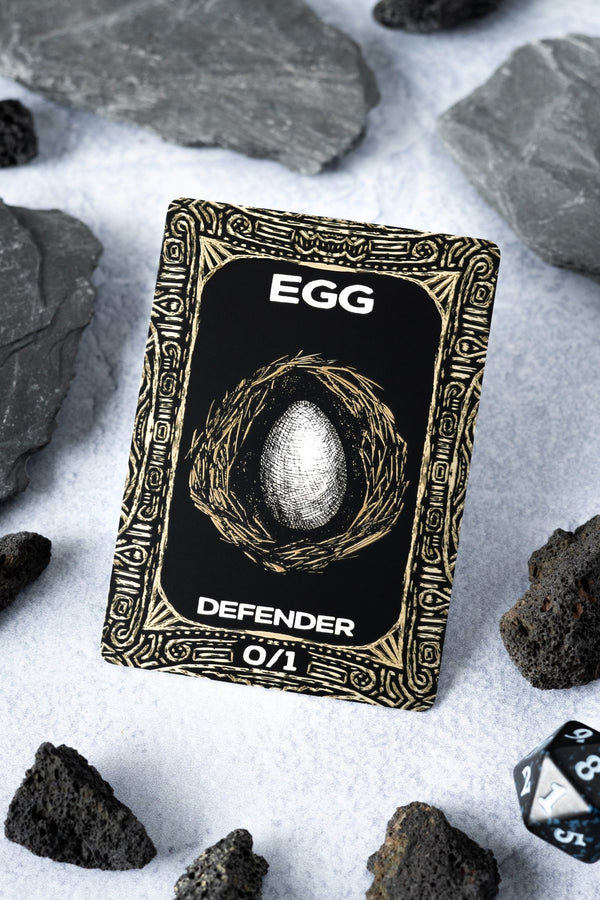 Stainless Steel Egg Token - Metal MTG Tokens | Legendary Artifacts