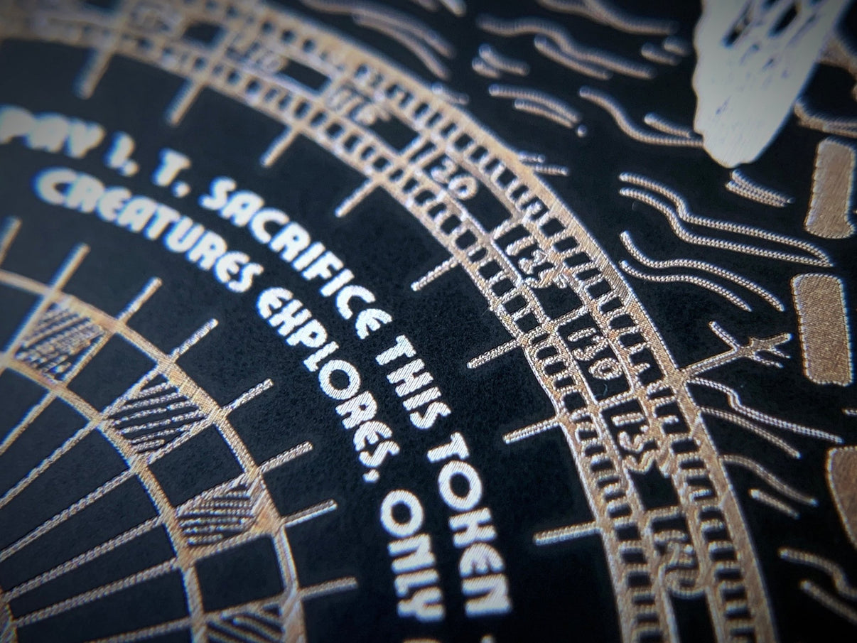 Stainless Steel Map Token - Metal MTG Tokens | Legendary Artifacts