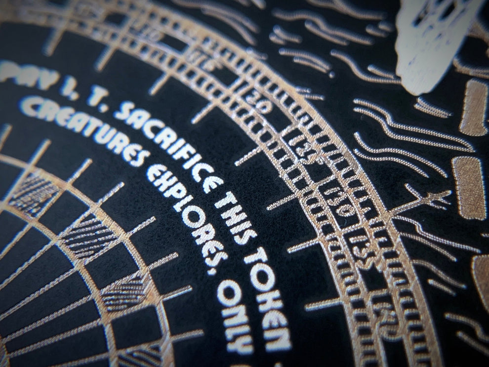 Stainless Steel Map Token - Metal MTG Tokens | Legendary Artifacts