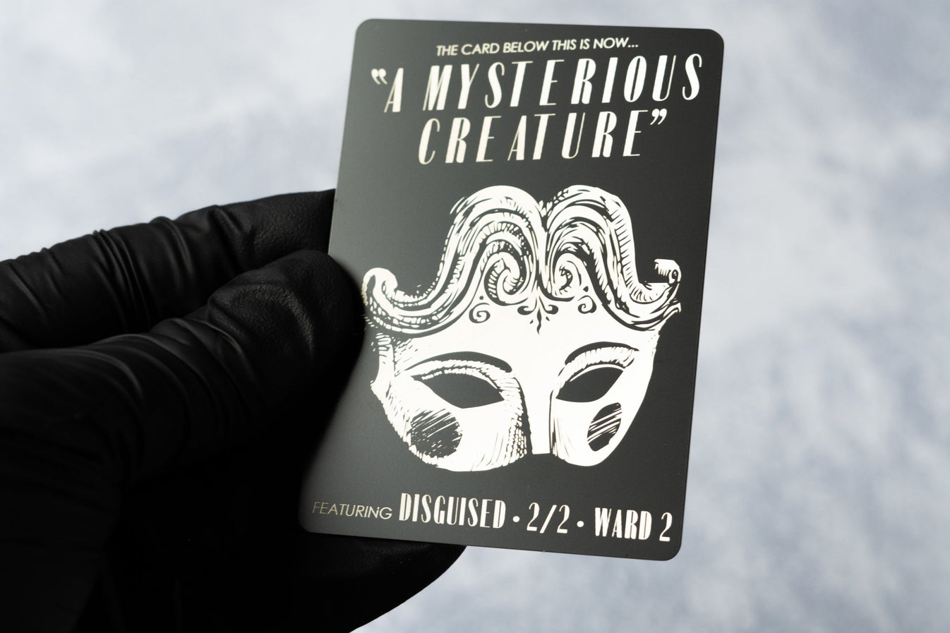 Stainless Steel Mysterious Creature Token - Metal MTG Tokens ...
