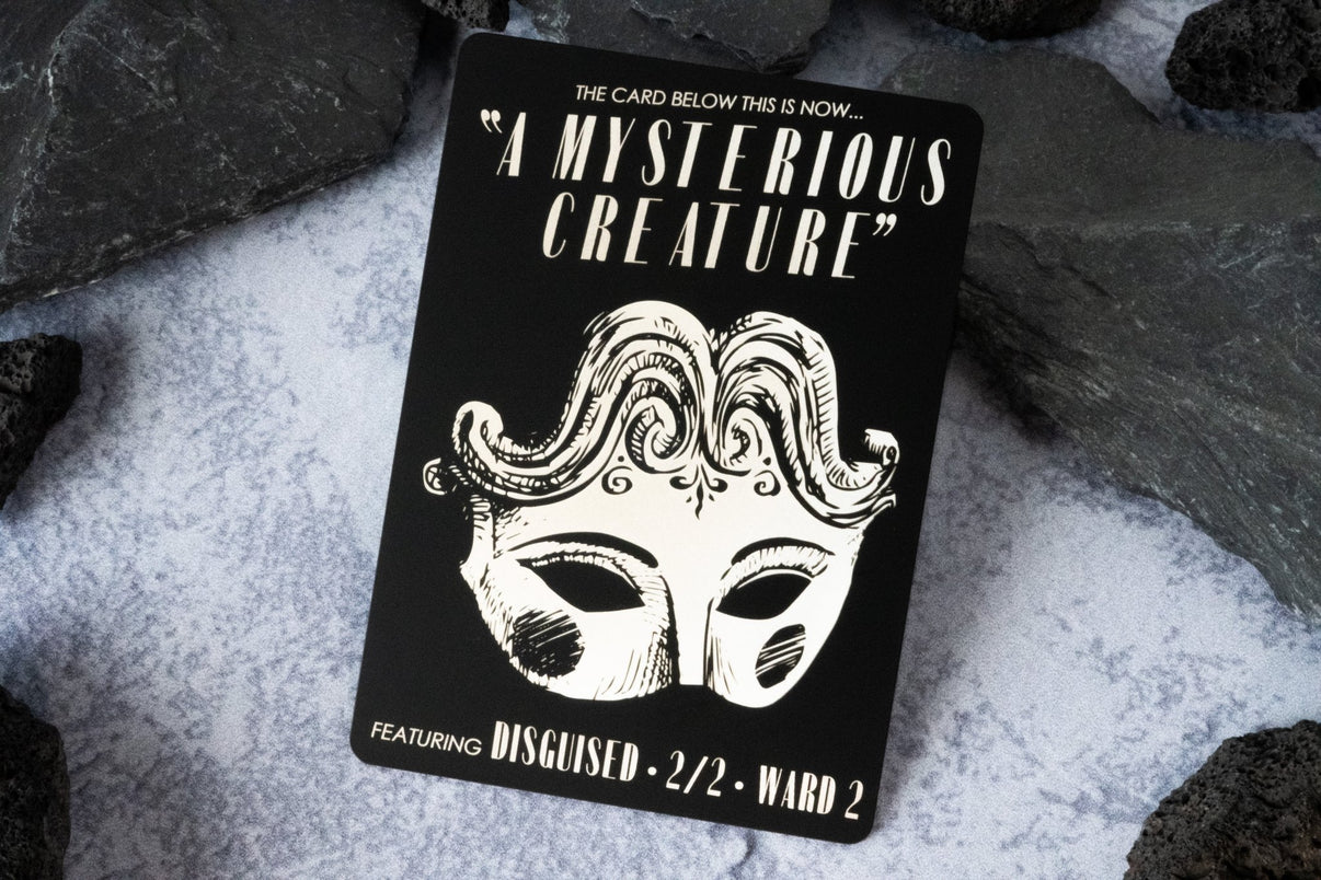 Stainless Steel Mysterious Creature Token - Metal MTG Tokens ...