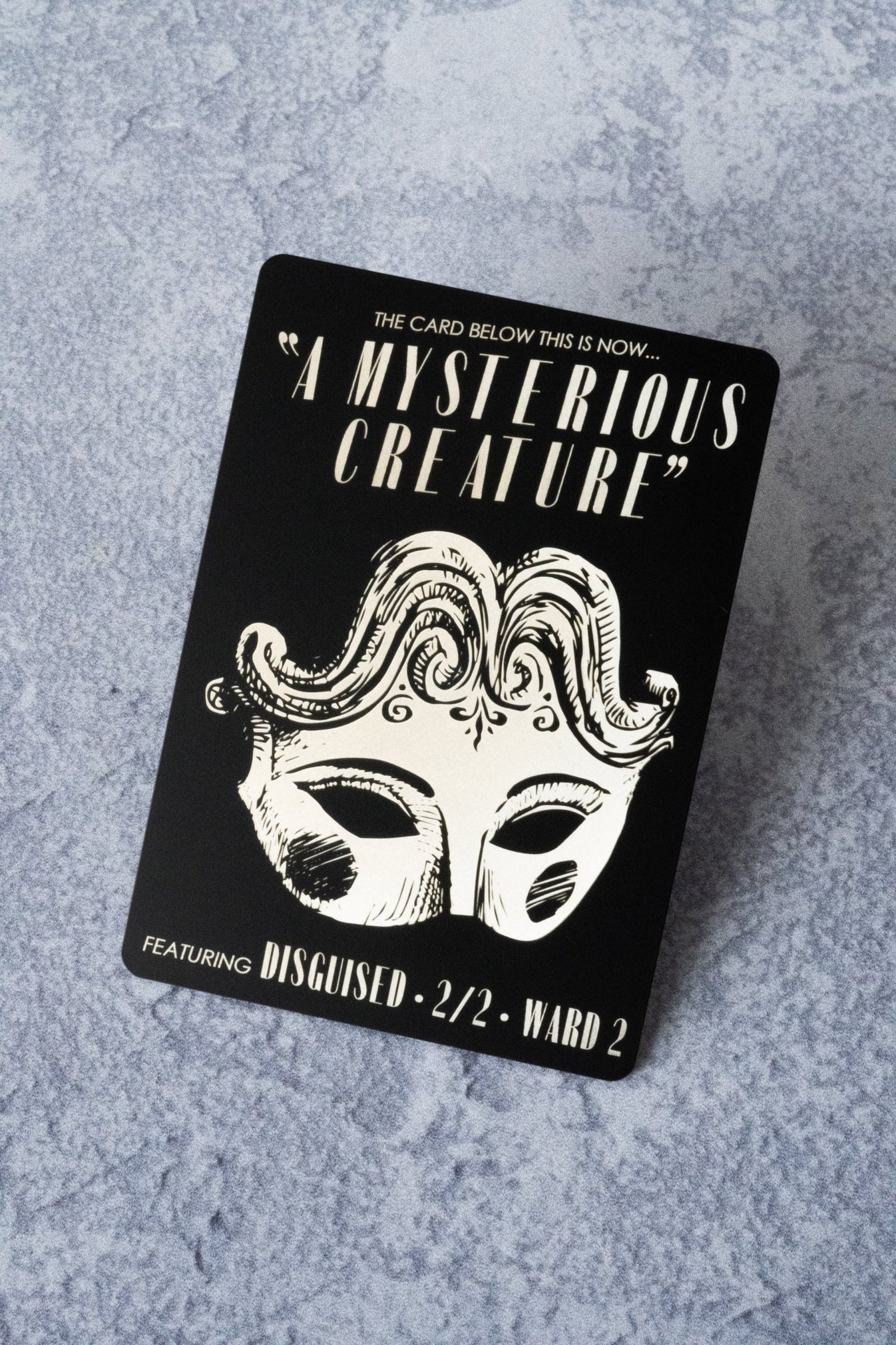 Stainless Steel Mysterious Creature Token - Metal MTG Tokens ...