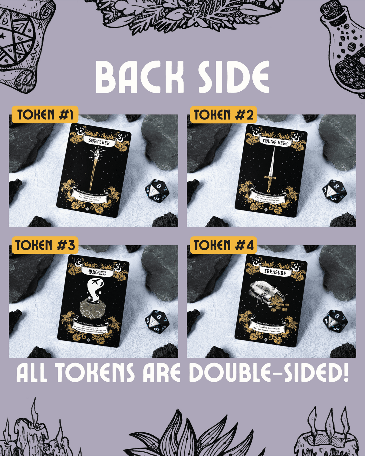 Stainless Steel Aura Role Token Bundle – Legendary Artifacts