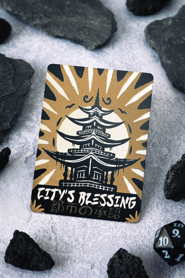 Stainless Steel City's Blessing Token - Metal MTG Tokens | Legendary ...