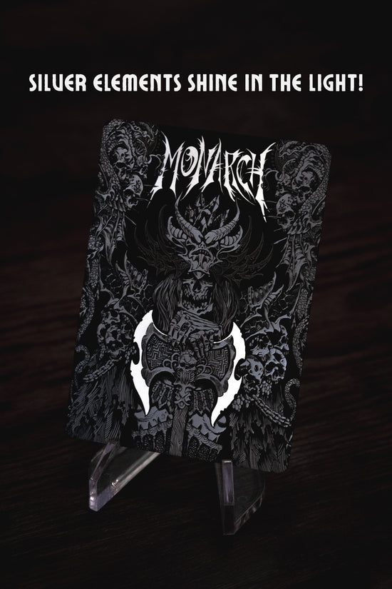 Stainless Steel Monarch Token - Metal MTG Tokens | Legendary Artifacts