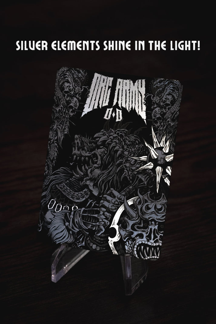 Stainless Steel Orc Army Token - Metal MTG Tokens | Legendary Artifacts