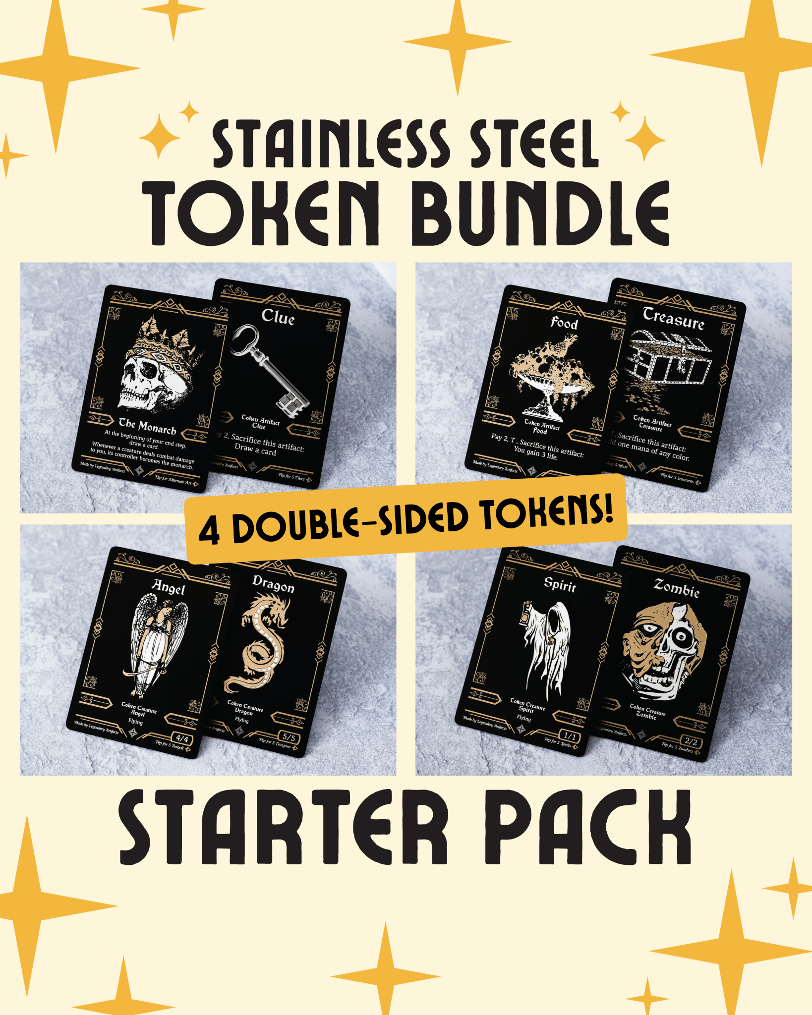 Stainless Steel Token Starter Pack Bundle – Legendary Artifacts